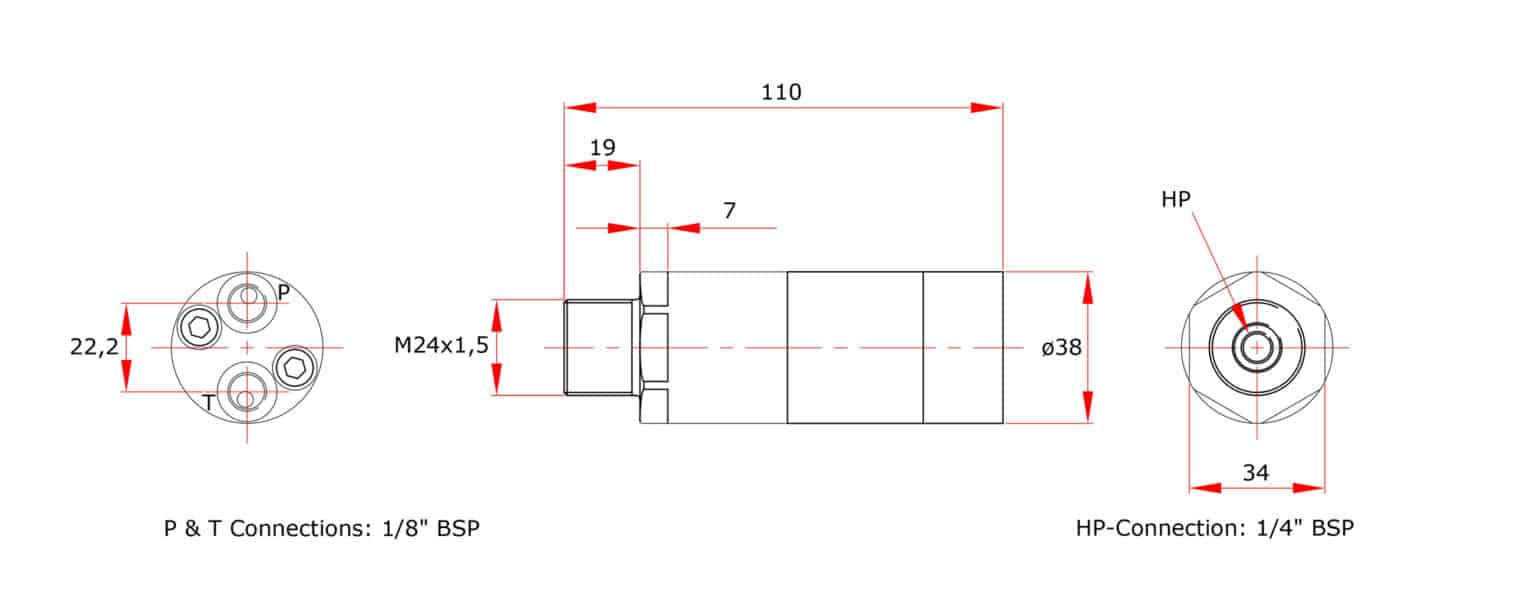 Hydraulic Pressure Intensifiers — MP-S Series - IC Fluid Power